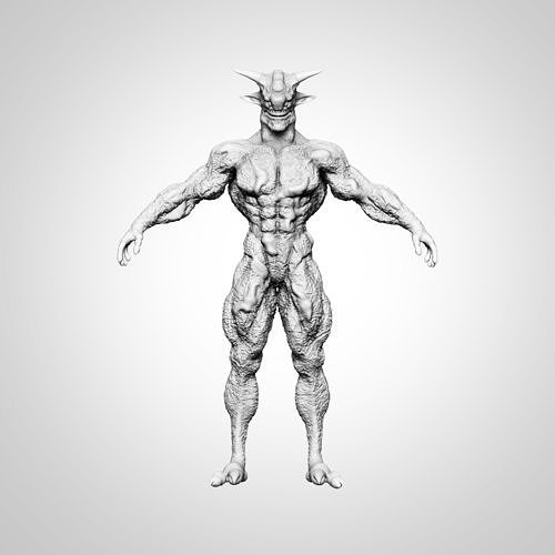 Demon sculpt free 3D model | CGTrader