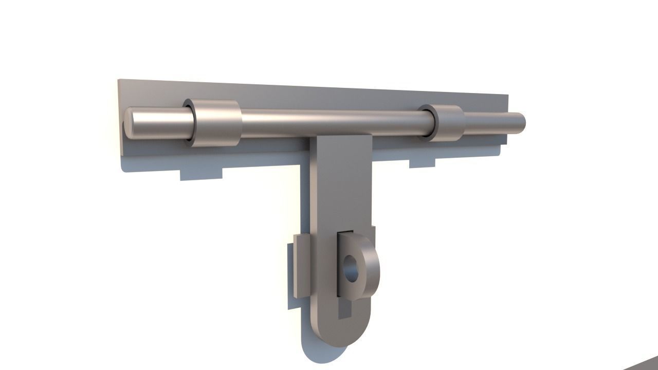 Door Latch Sliding Old Traditional Material Iron free VR / AR / low ...