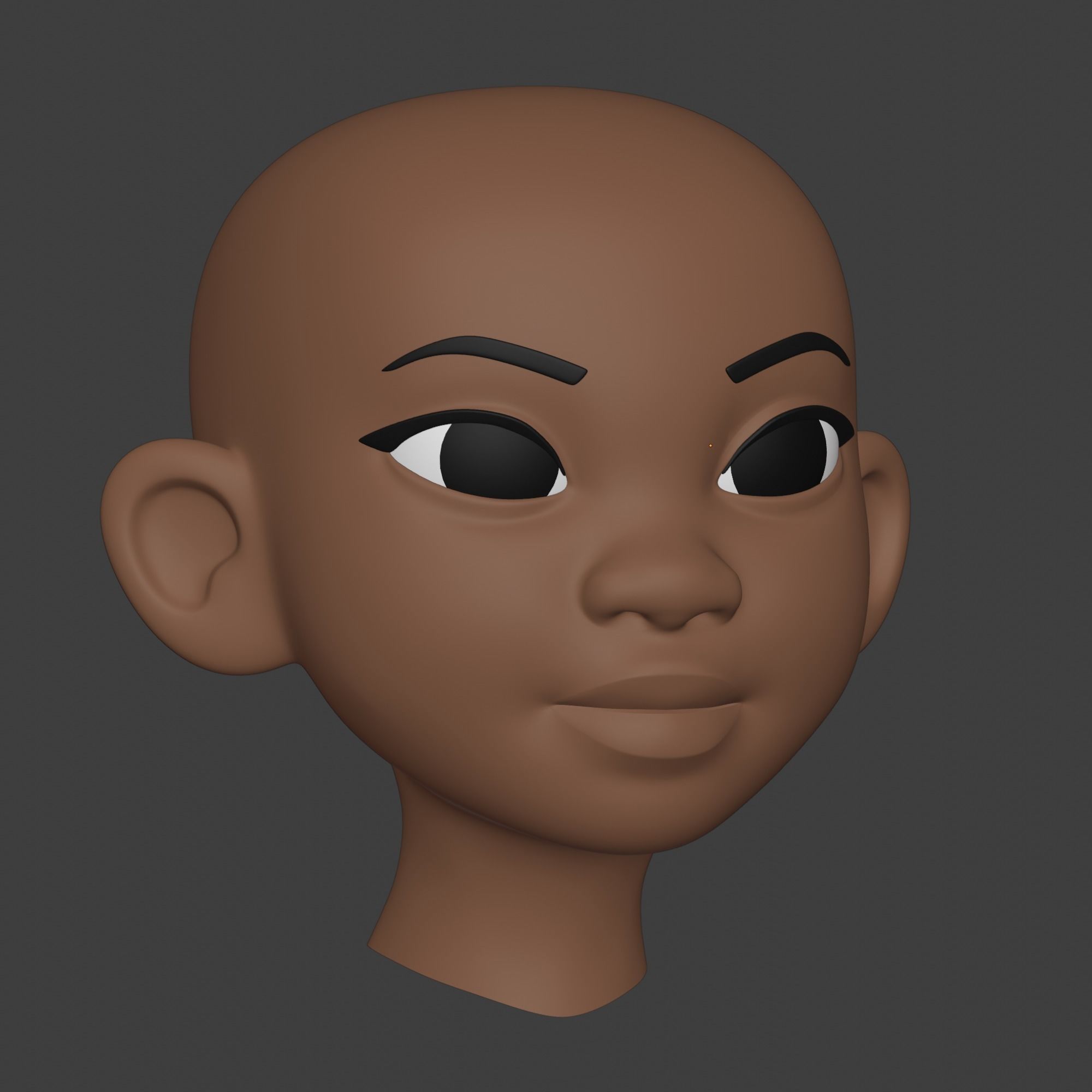 Free Stylized Head Base Mesh free VR / AR / low-poly 3D model | CGTrader