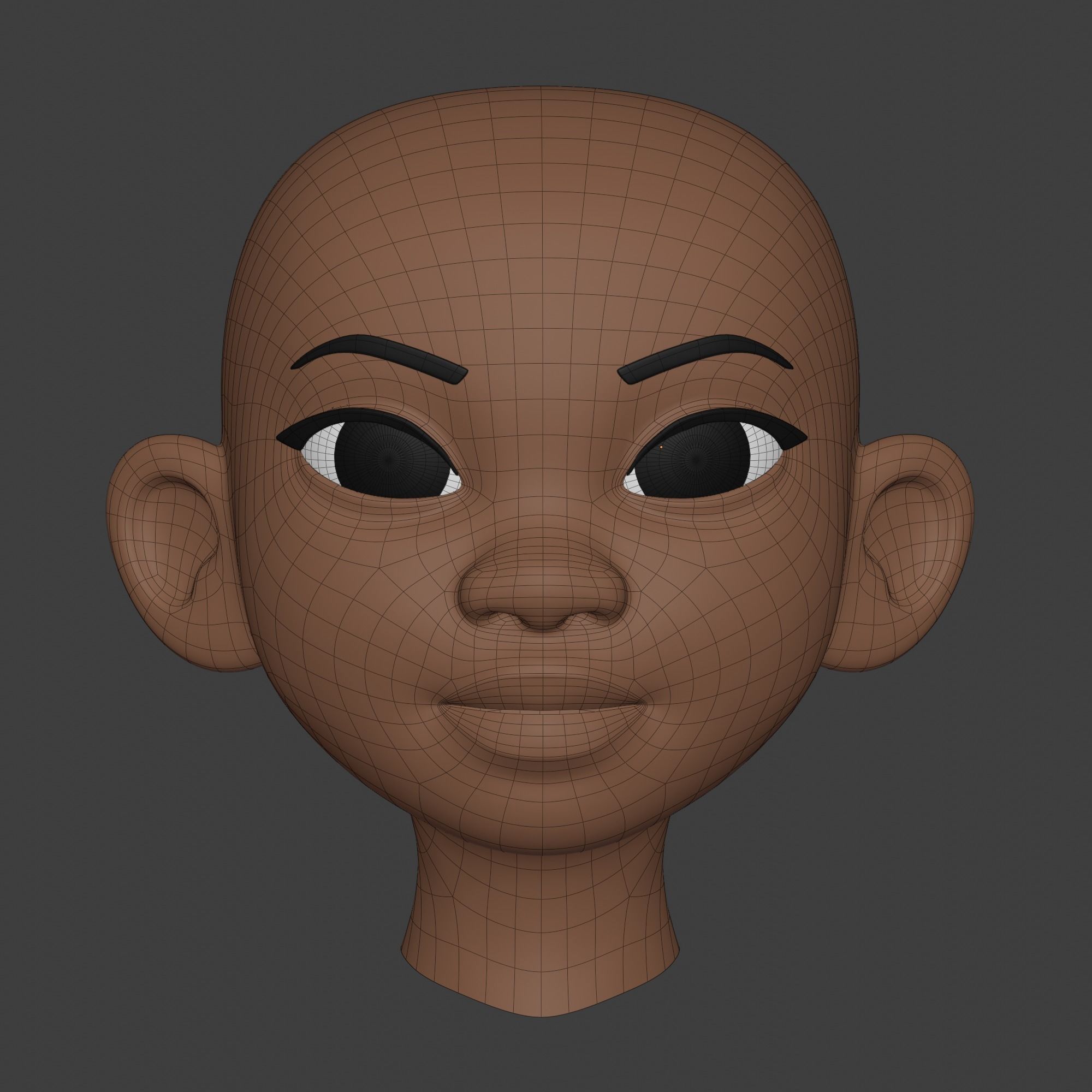 Free Stylized Head Base Mesh free VR / AR / low-poly 3D model | CGTrader