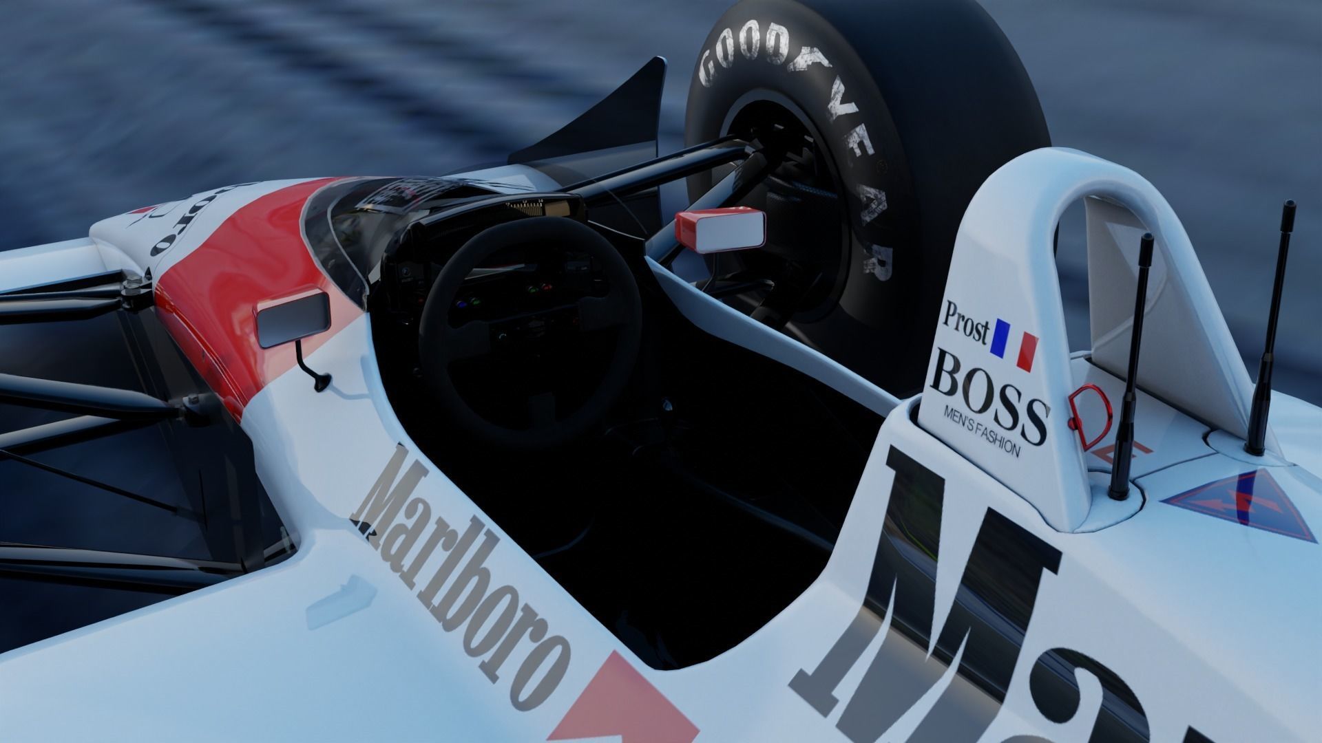 Ayrton Senna Mclaren F1 MP4 Rigged 3D model 3D model rigged | CGTrader