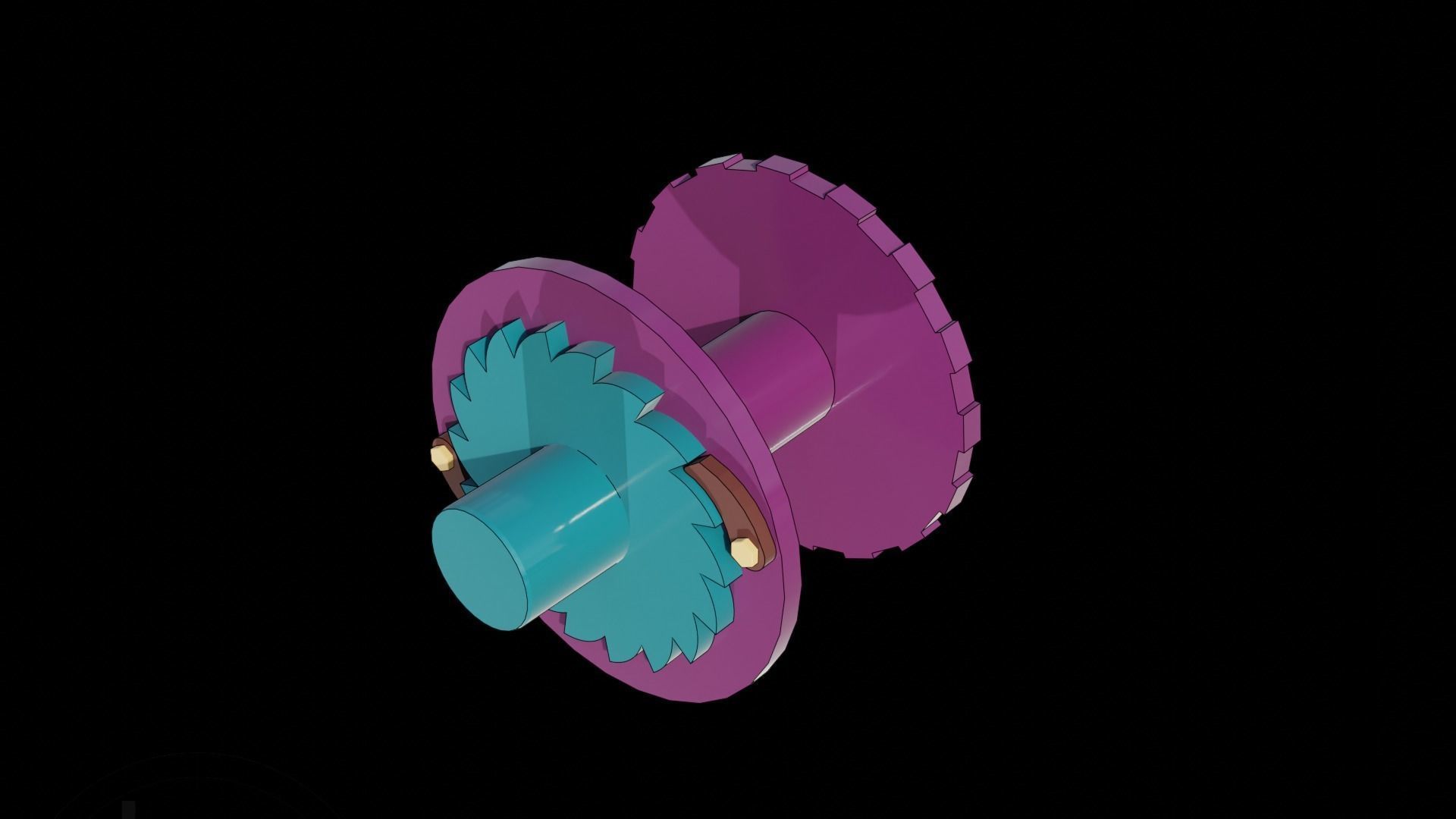 Ratchet mechanism for rotary motion 3D model animated | CGTrader