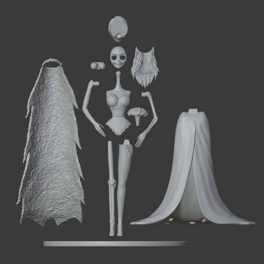 Emily Corpse Bride Tim Burton 3D model 3D printable | CGTrader