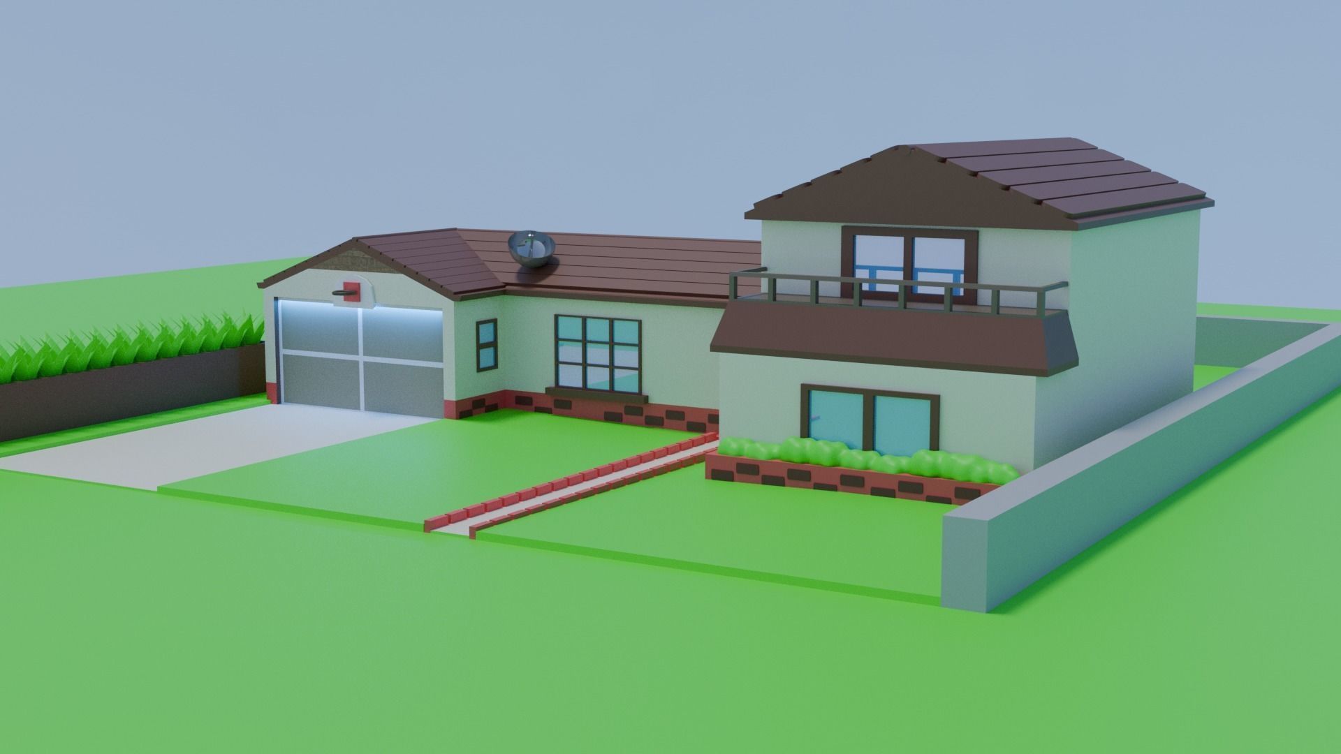 3D model Rick and Morty house VR / AR / low-poly | CGTrader