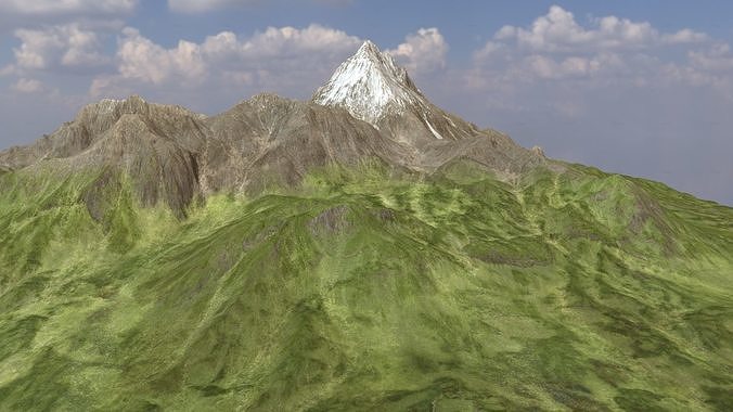 Hero-mountain 3D model | CGTrader