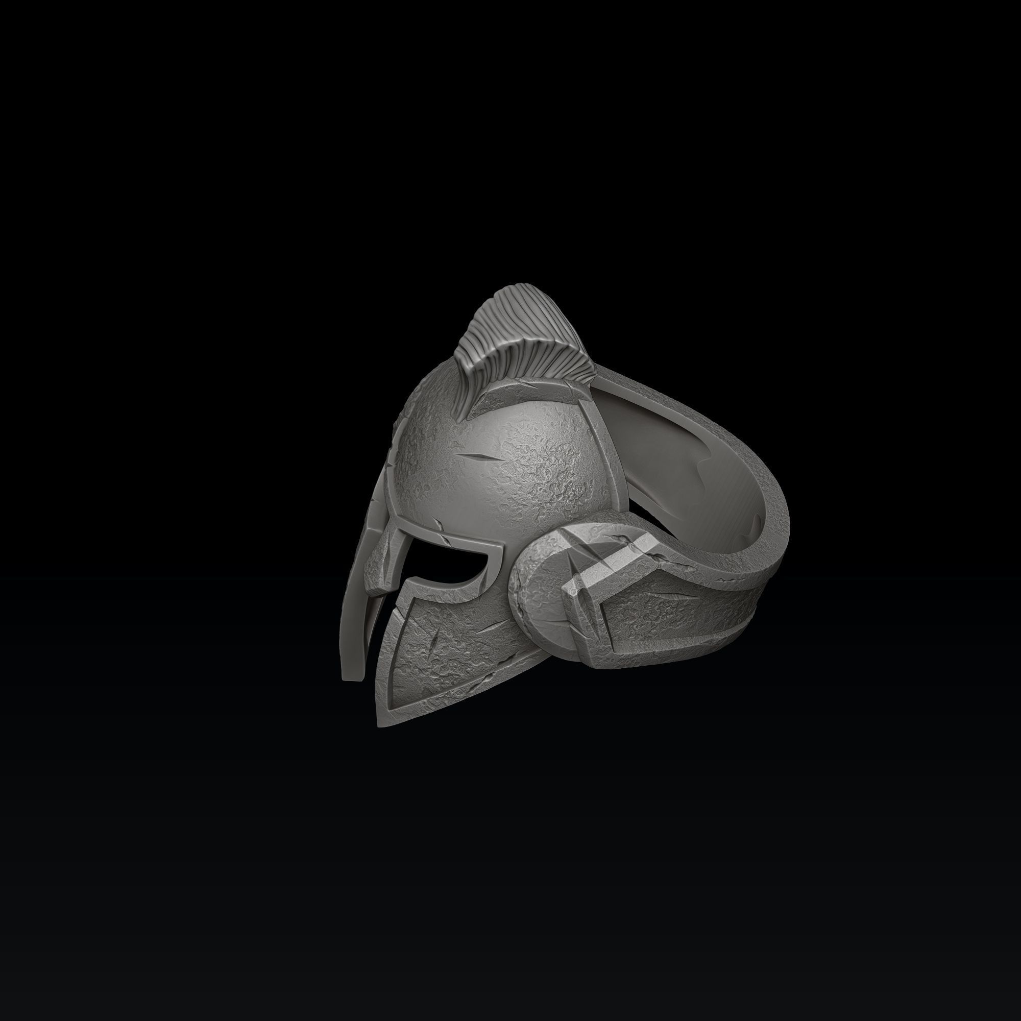 Helmet Ring V2 3D model 3D printable | CGTrader
