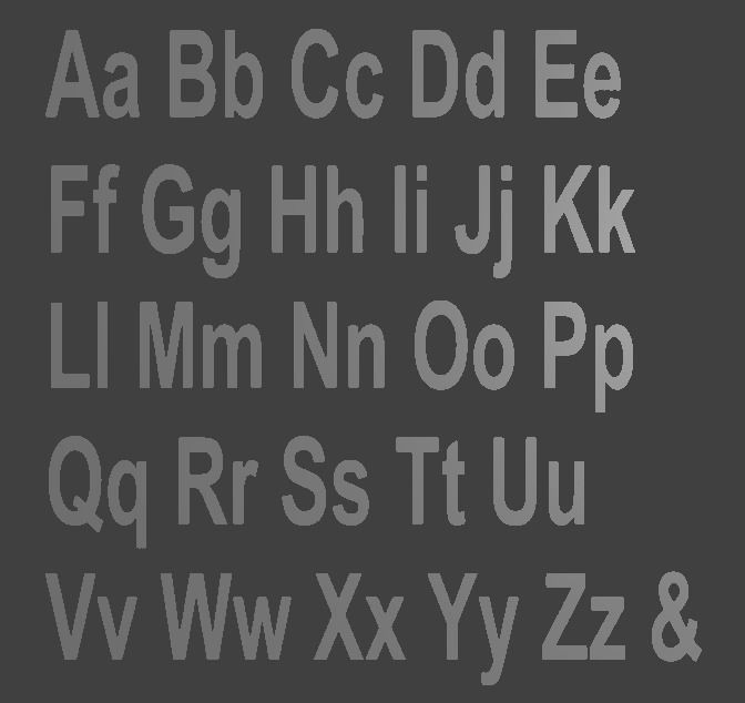 Arial front letter free 3D model | CGTrader