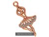8 Ballet Dancer Charm Pendant 3D Model Collection 3D printable | CGTrader
