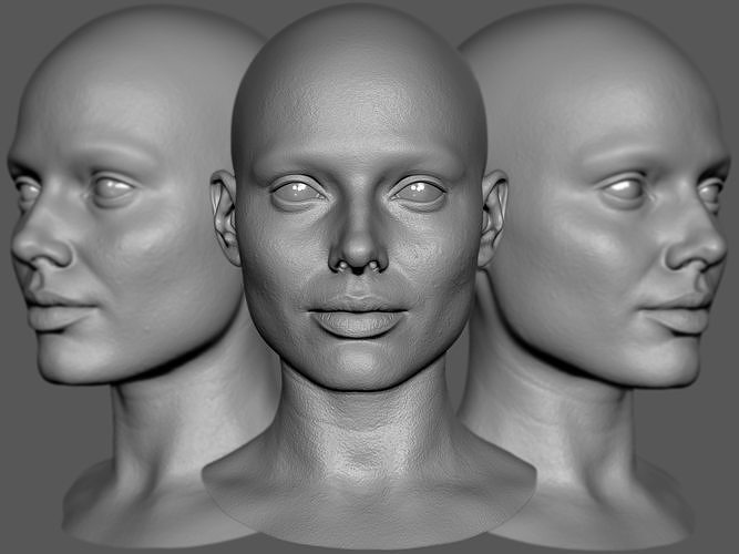 Margot Robbie likeness sculpt 3D model | CGTrader
