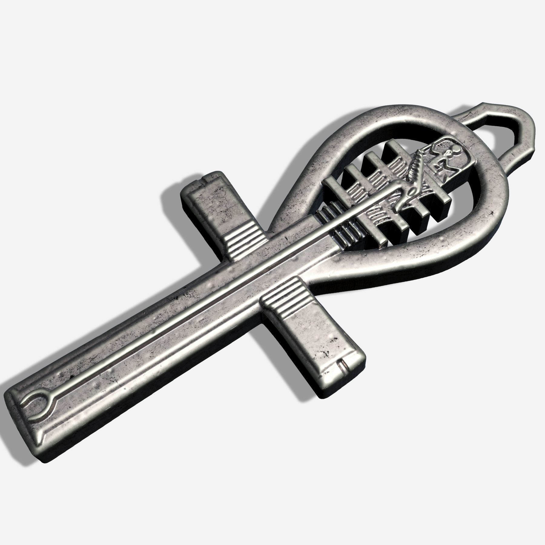 SYMBOLS OF A PHARAOH ANKH CROSS PENDANT ANCIENT EGYPT 3D model 3D ...