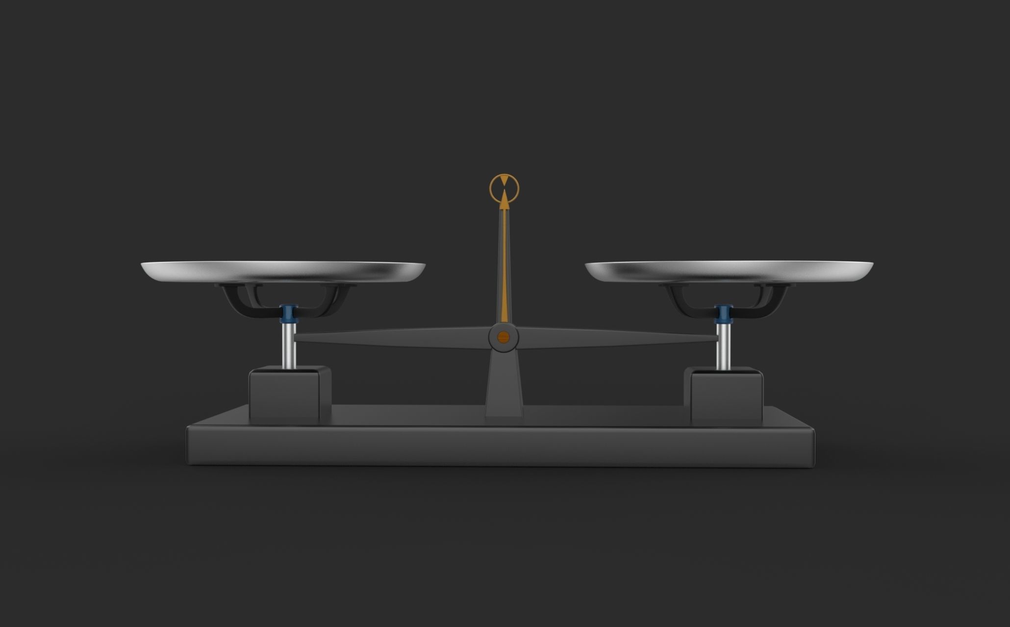 Balanced scales 3D model animated | CGTrader