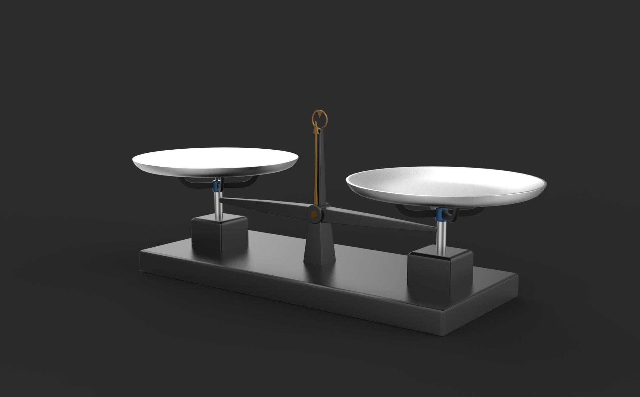 Balanced scales 3D model animated | CGTrader