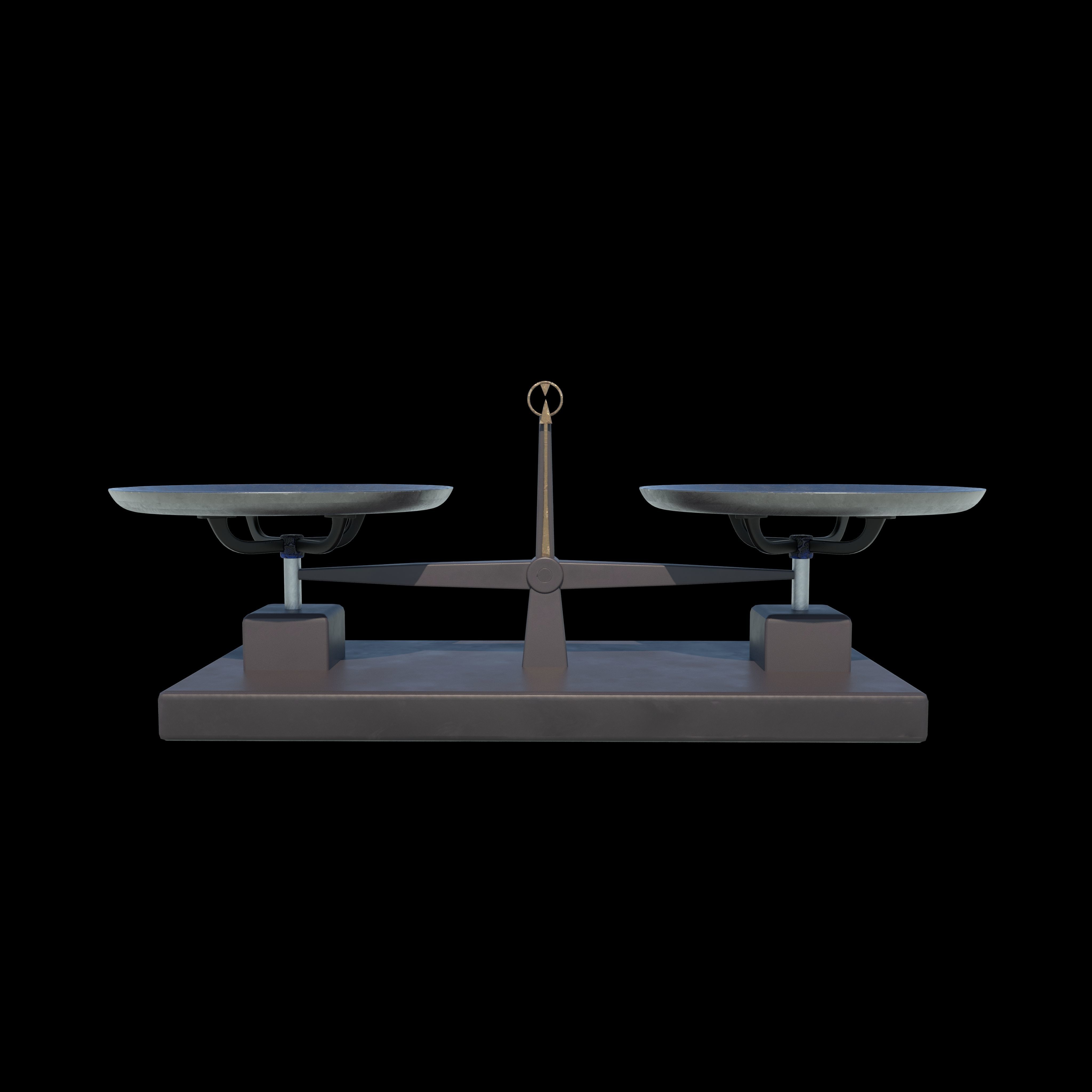 Balanced scales 3D model animated | CGTrader