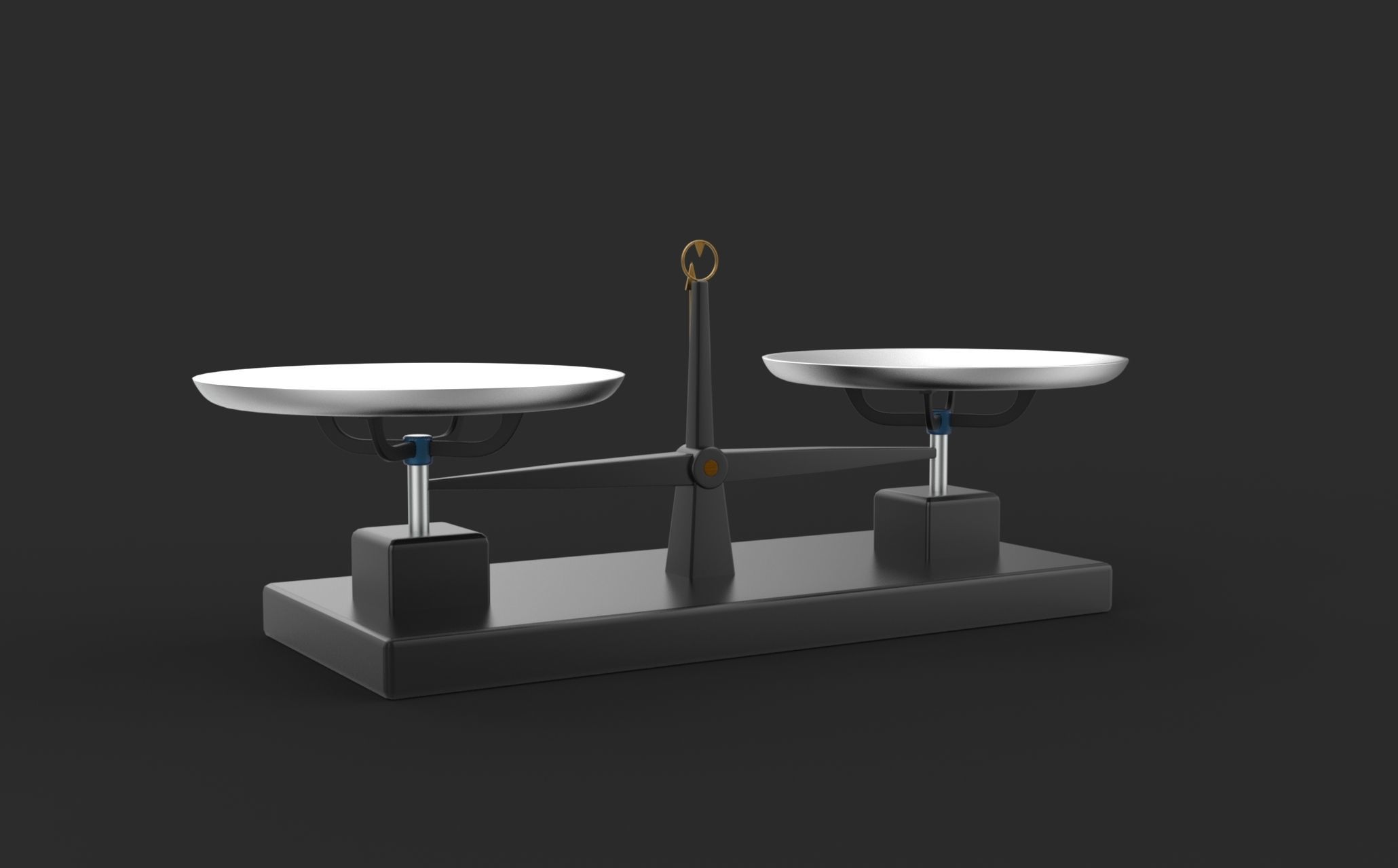 Balanced scales 3D model animated | CGTrader