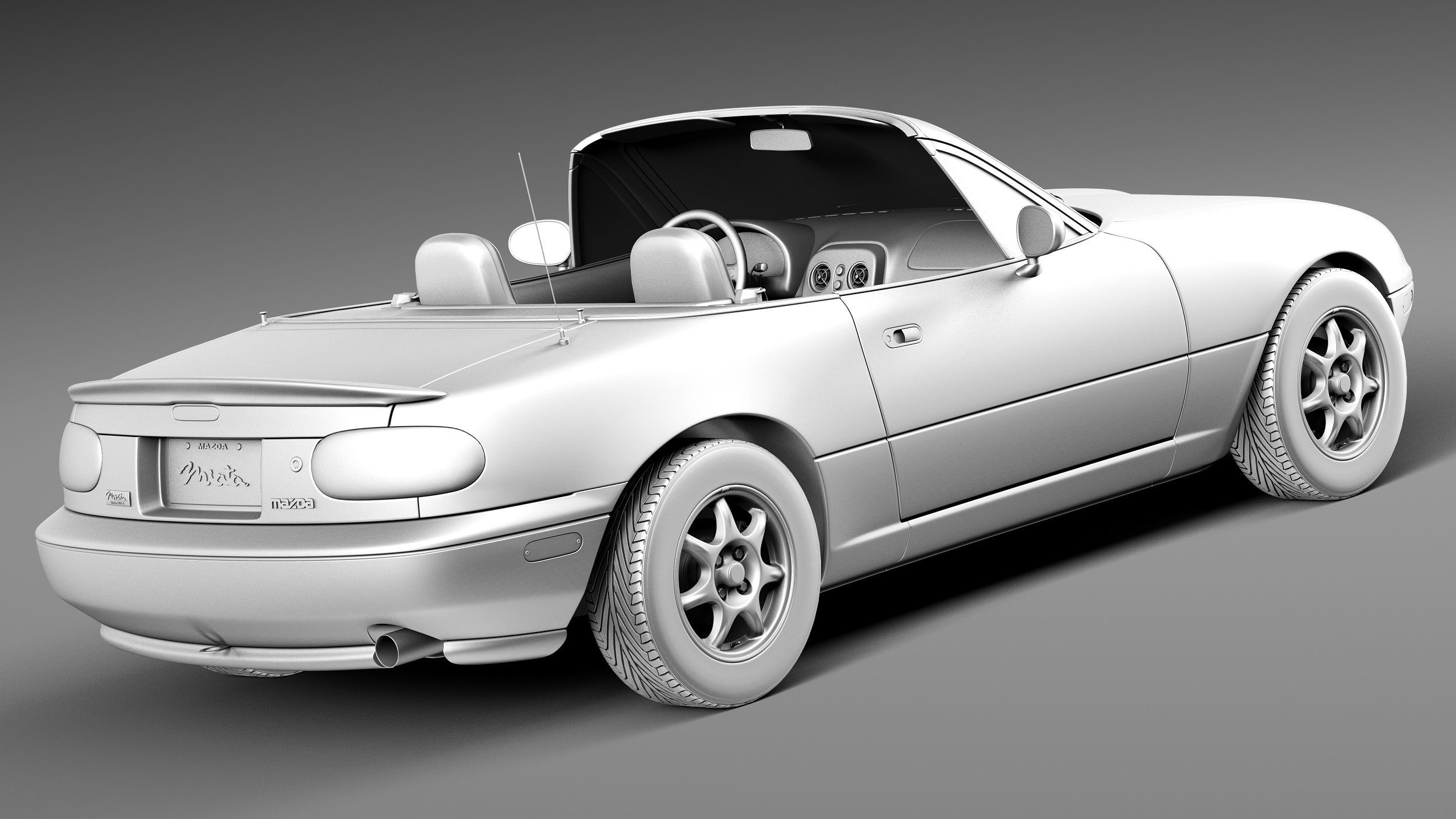 Mazda MX-5 Miata 1989-1997 3D model | CGTrader