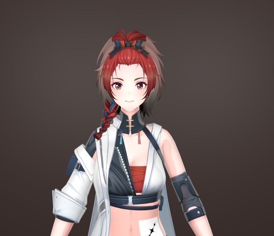 chixia 3D model animated rigged | CGTrader