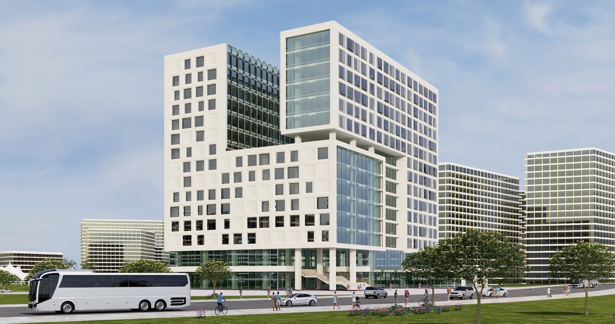 Hospital Building CM19 3D model | CGTrader