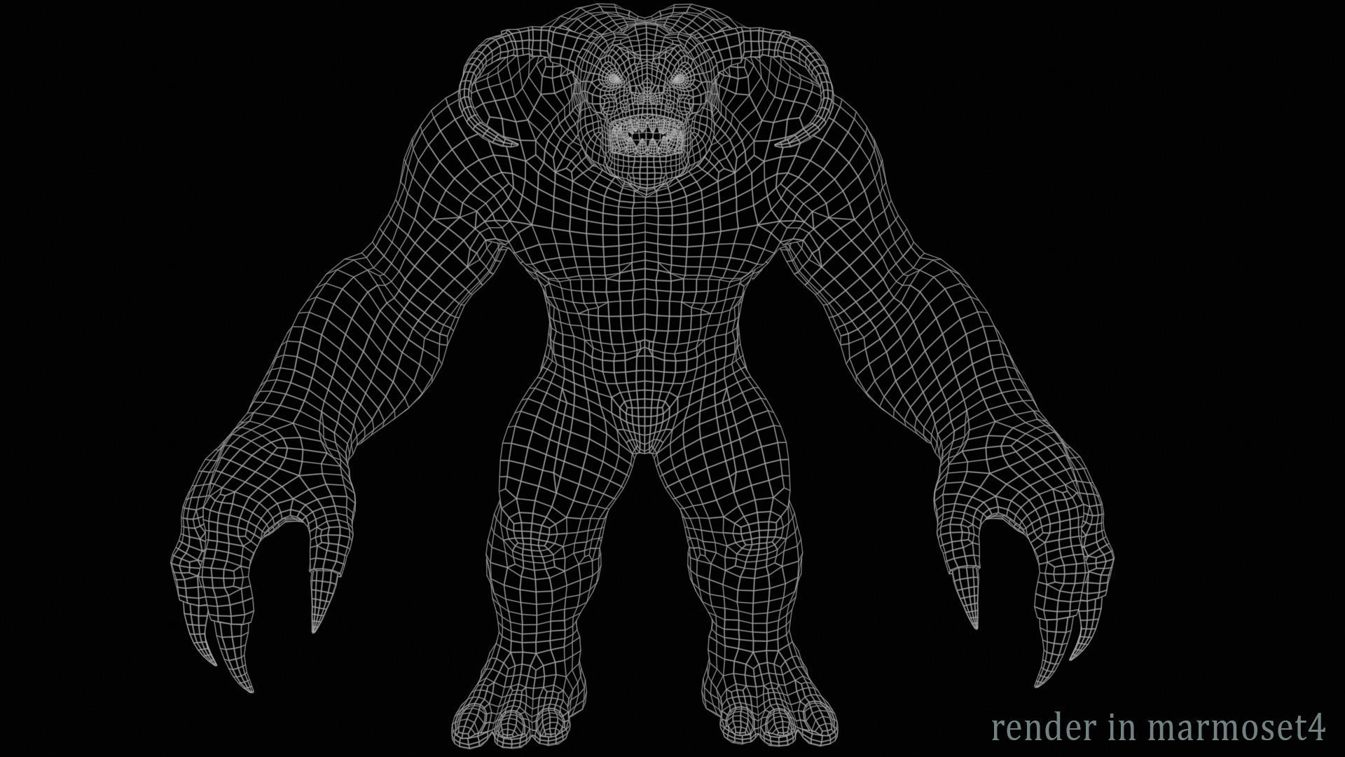 3D model Massive demon VR / AR / low-poly | CGTrader