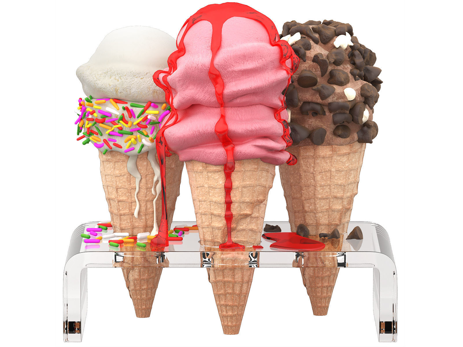 corn ice cream 3D model | CGTrader
