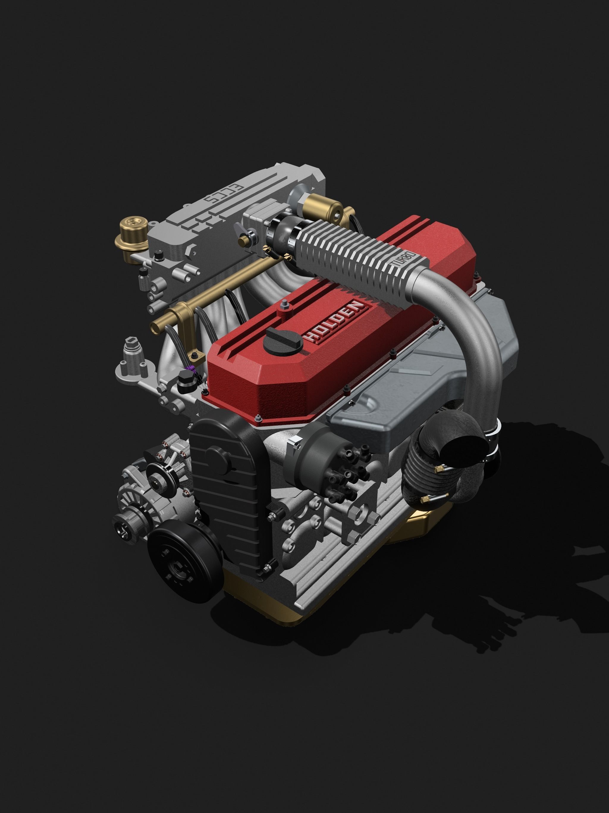 Holden RB30 OEM spec VL Turbo SOHC 3D model 3D printable | CGTrader