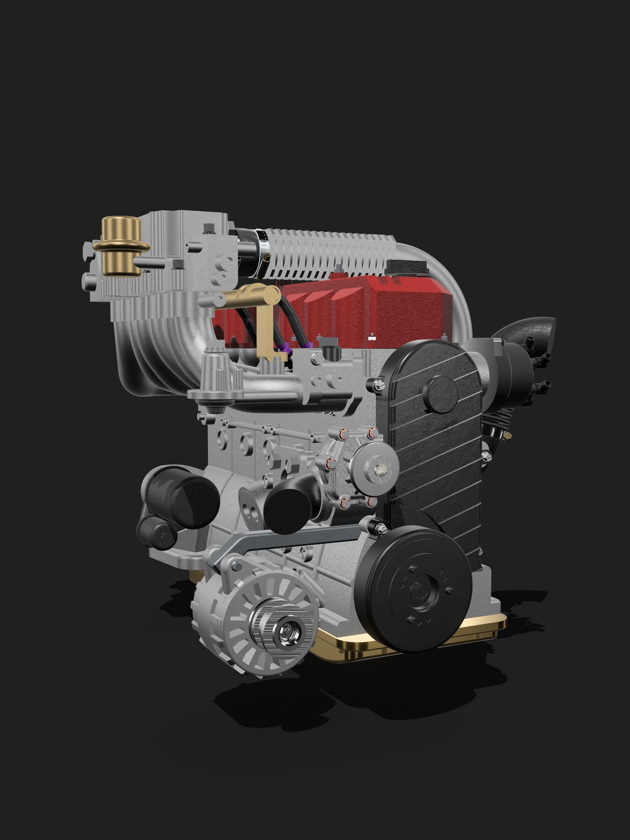 Holden RB30 OEM spec VL Turbo SOHC 3D model 3D printable | CGTrader