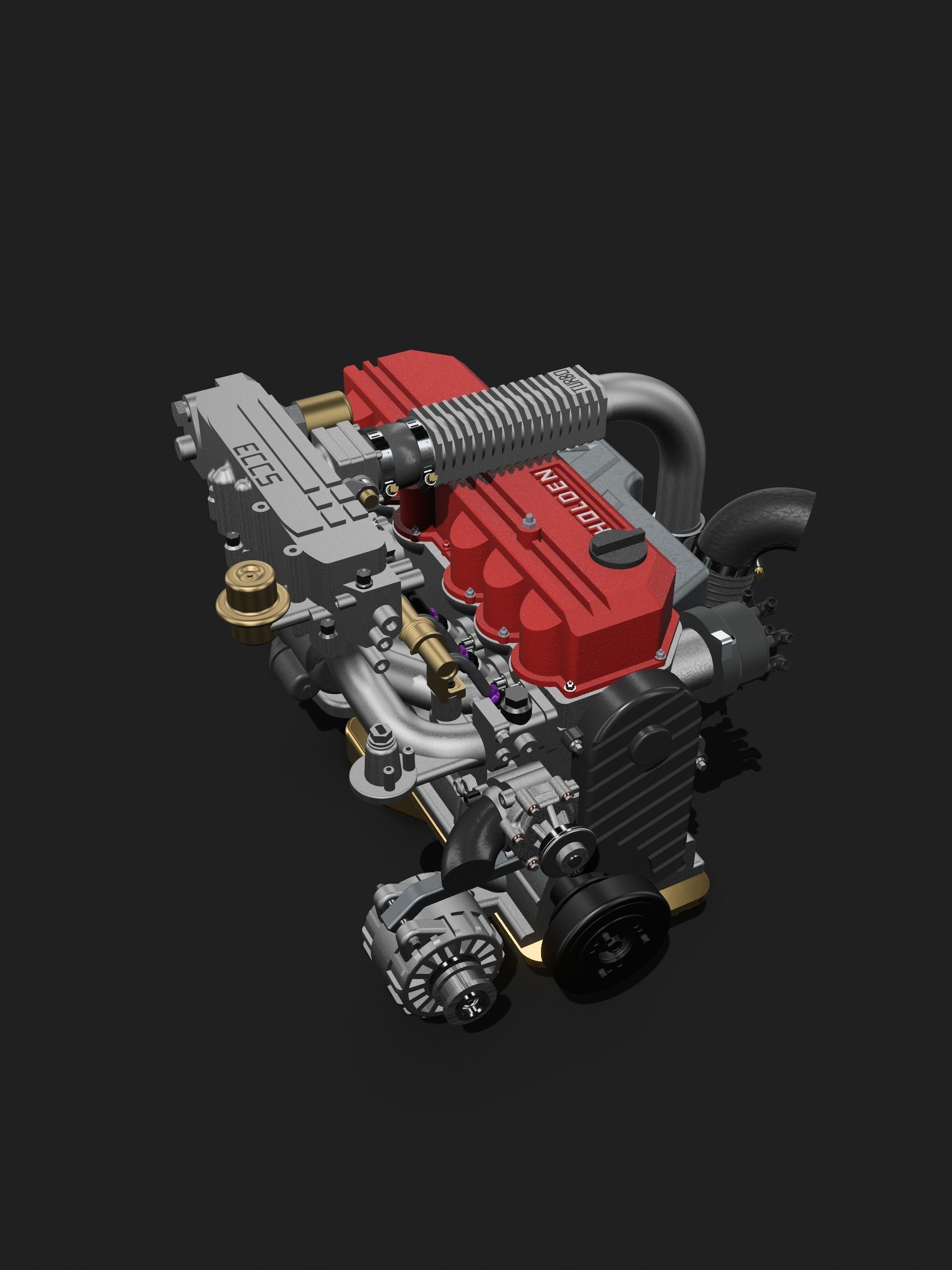 Holden RB30 OEM spec VL Turbo SOHC 3D model 3D printable | CGTrader