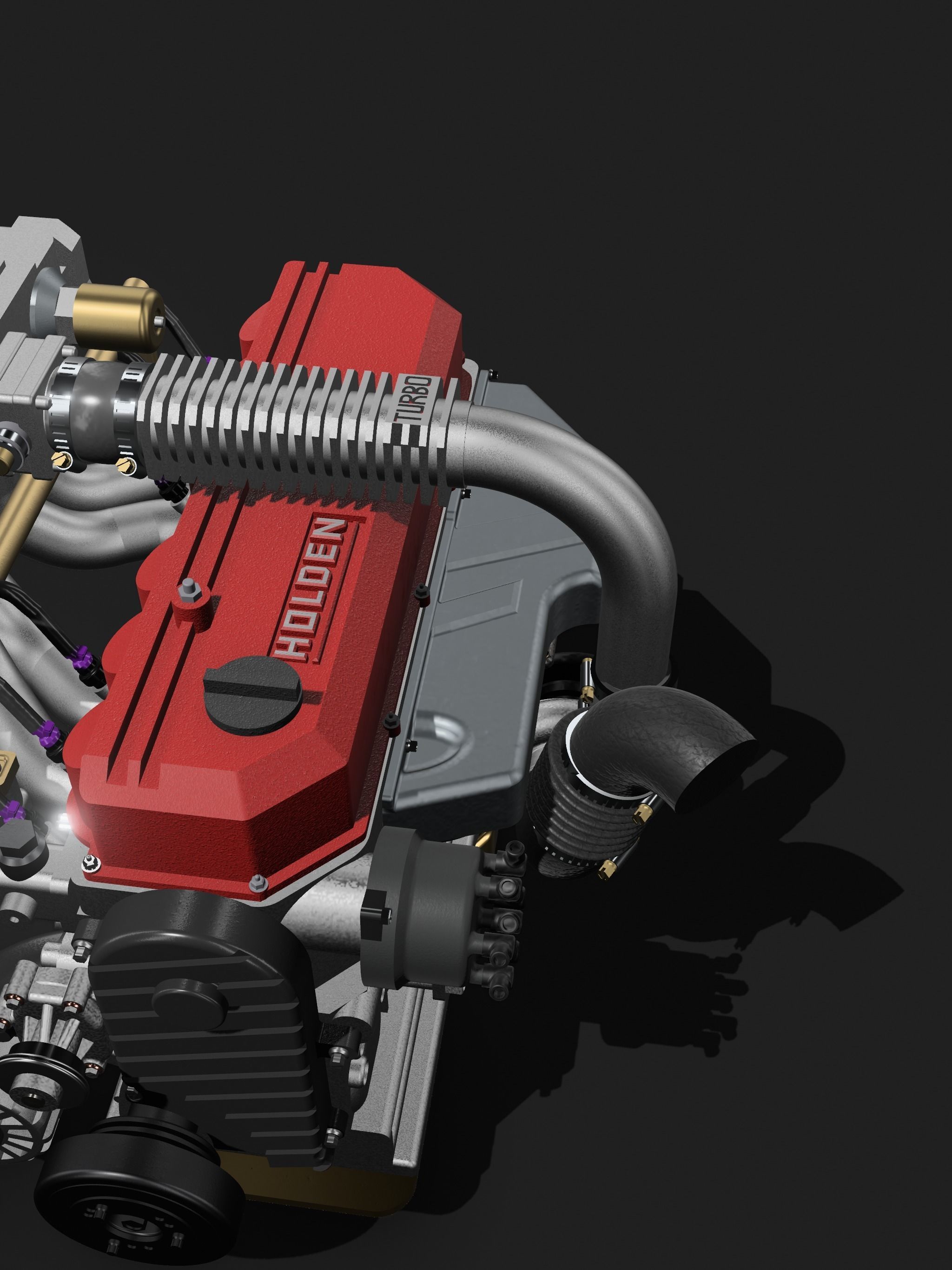 Holden RB30 OEM spec VL Turbo SOHC 3D model 3D printable | CGTrader