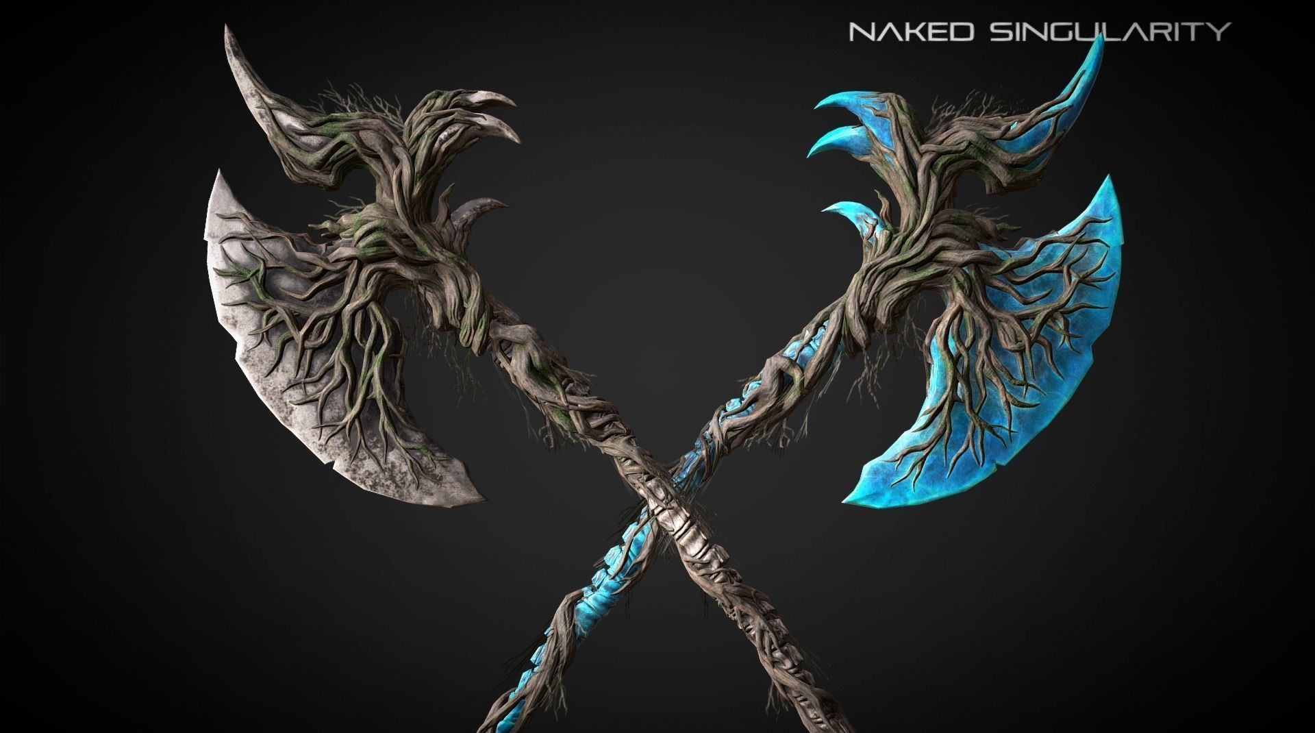 3D model Claw Halberd Medieval dark fantasy weapon VR / AR / low-poly ...