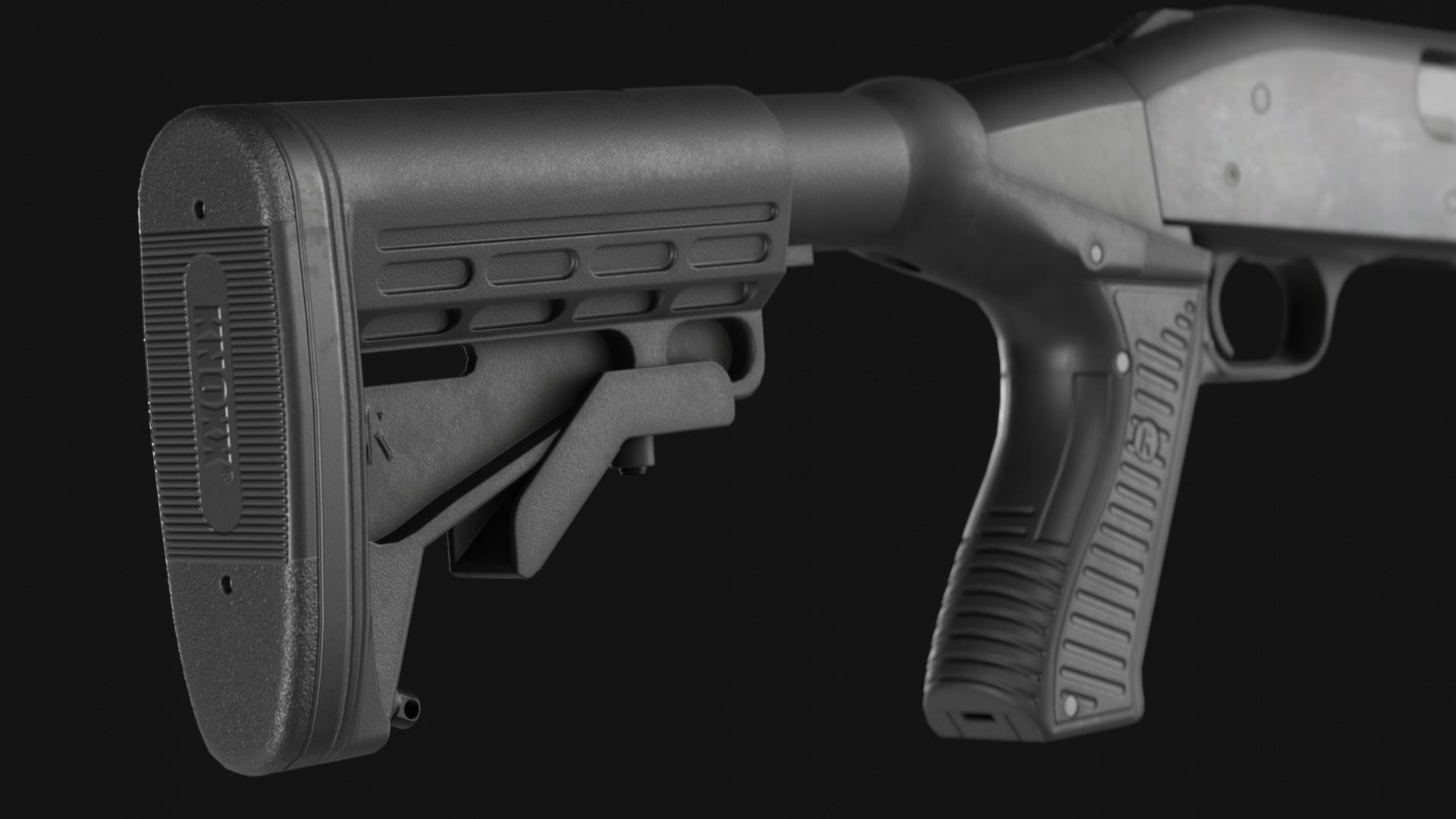 3D model Mossberg 590 12 Gauge Pump Shotgun - Game Asset VR / AR / low-poly | CGTrader