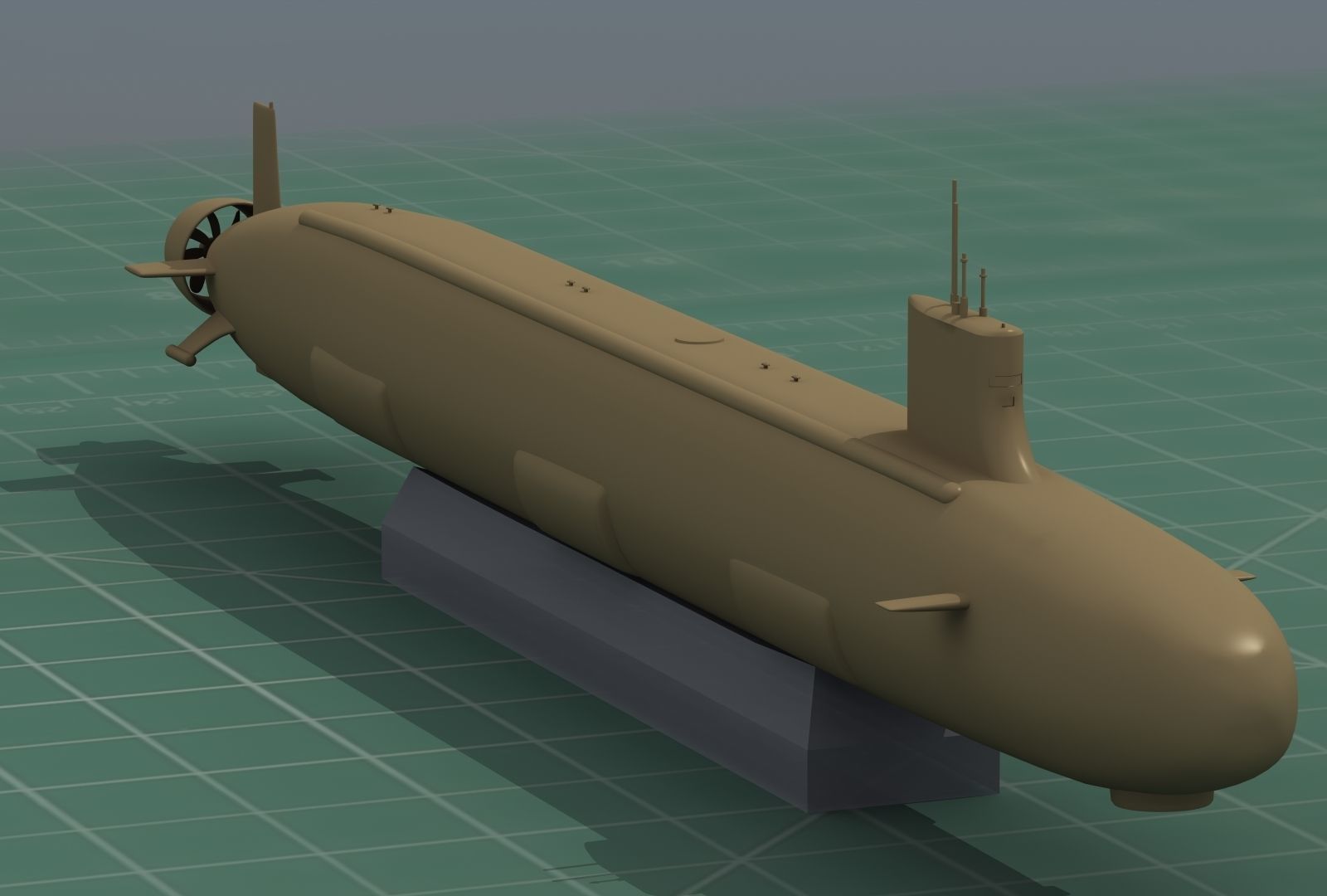 USS Virginia Nuclear Submarine SSN 3D Print STL Model 3D model 3D ...