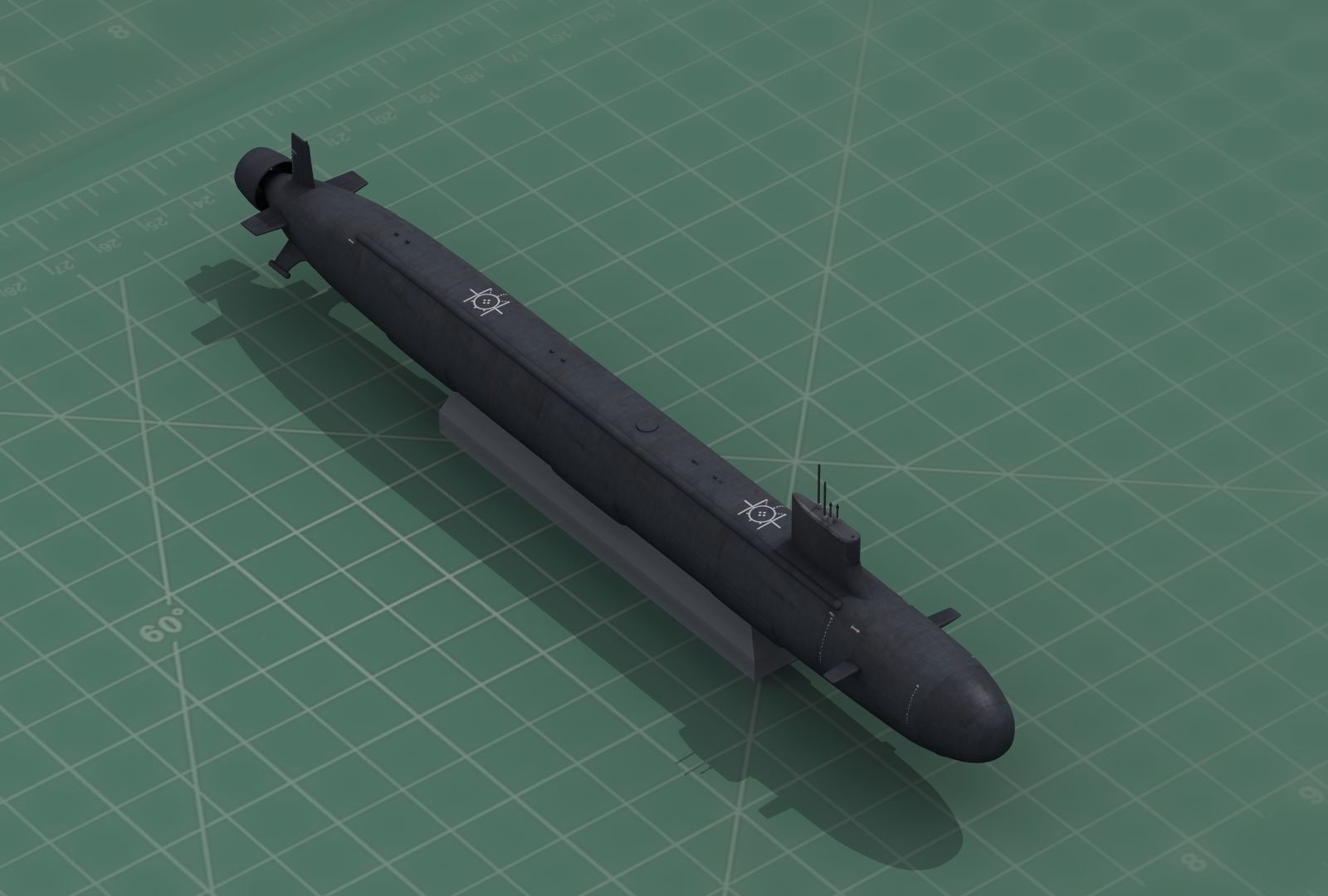 USS Virginia Nuclear Submarine SSN 3D Print STL Model 3D model 3D ...