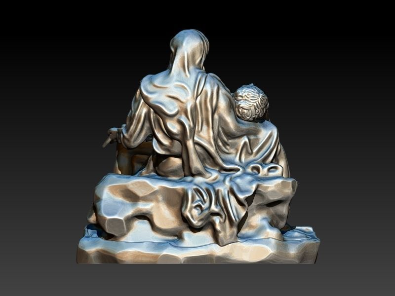 La Pieta Michelangelo Holy Mary and Jesus Christ 3D model | CGTrader