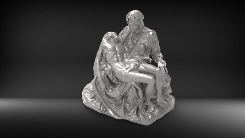 La Pieta Michelangelo Holy Mary and Jesus Christ 3D model | CGTrader