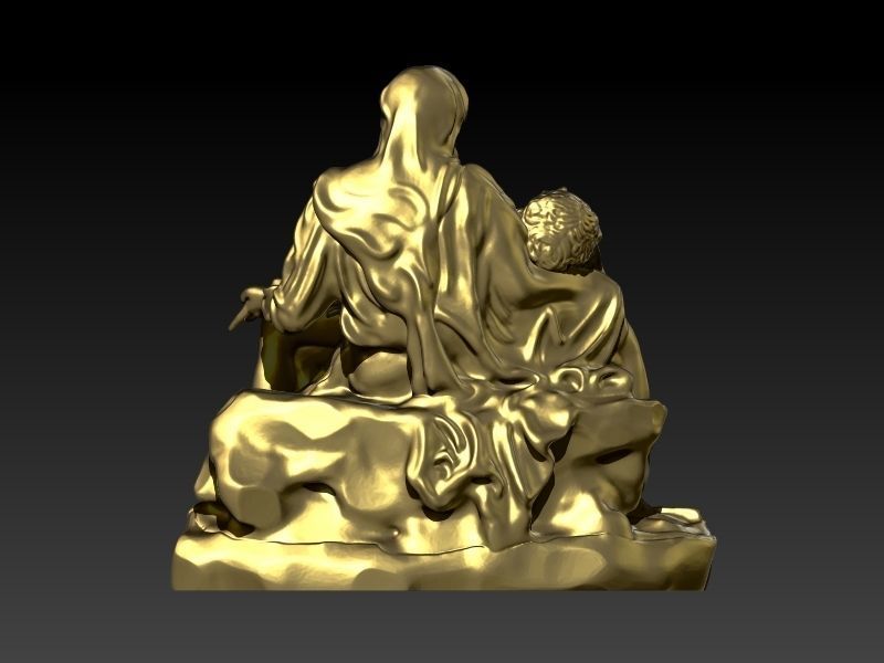 La Pieta Michelangelo Holy Mary and Jesus Christ 3D model | CGTrader