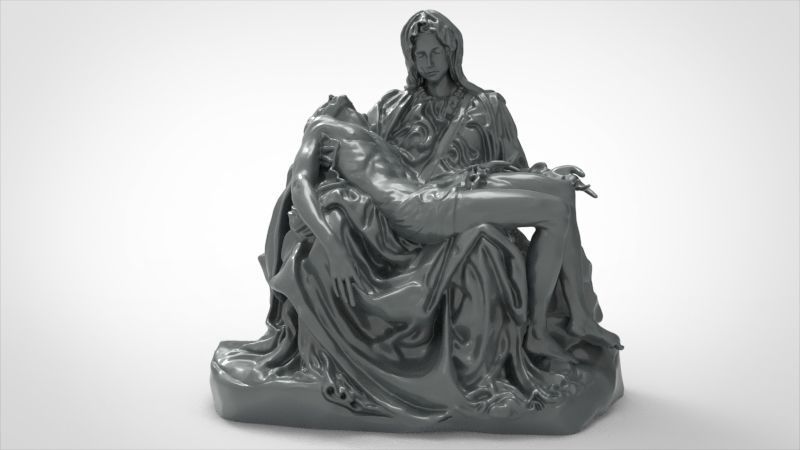 La Pieta Michelangelo Holy Mary and Jesus Christ 3D model | CGTrader