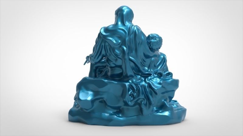 La Pieta Michelangelo Holy Mary and Jesus Christ 3D model | CGTrader