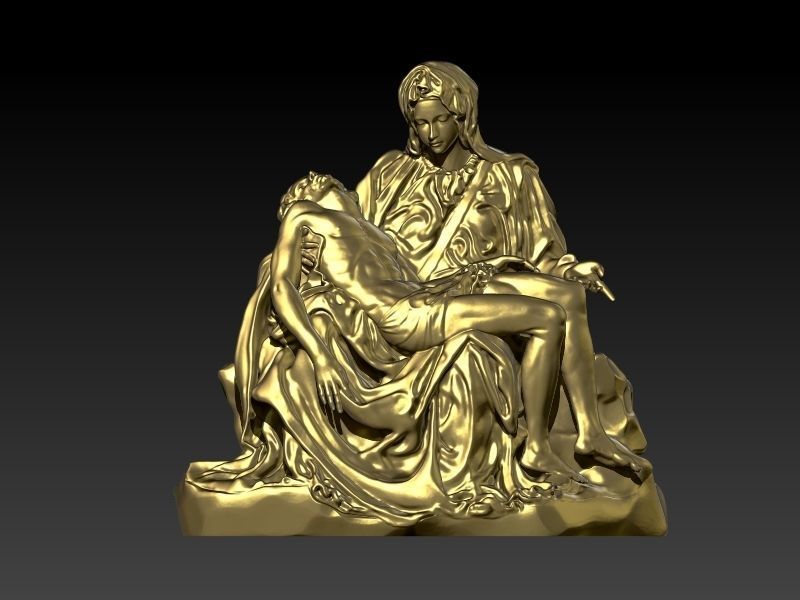 La Pieta Michelangelo Holy Mary and Jesus Christ 3D model | CGTrader