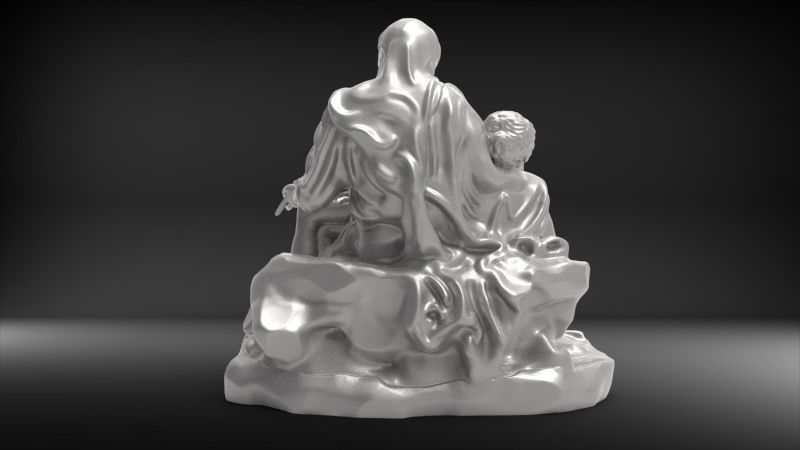 La Pieta Michelangelo Holy Mary and Jesus Christ 3D model | CGTrader