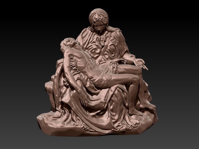 La Pieta Michelangelo Holy Mary and Jesus Christ 3D model | CGTrader