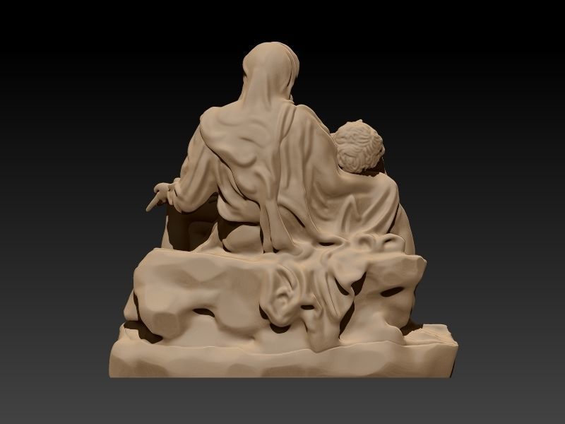 La Pieta Michelangelo Holy Mary and Jesus Christ 3D model | CGTrader