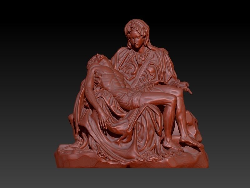 La Pieta Michelangelo Holy Mary and Jesus Christ 3D model | CGTrader