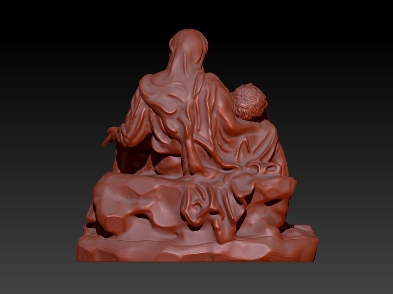 La Pieta Michelangelo Holy Mary and Jesus Christ 3D model | CGTrader