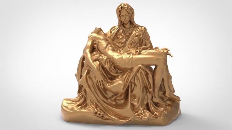 La Pieta Michelangelo Holy Mary and Jesus Christ 3D model | CGTrader