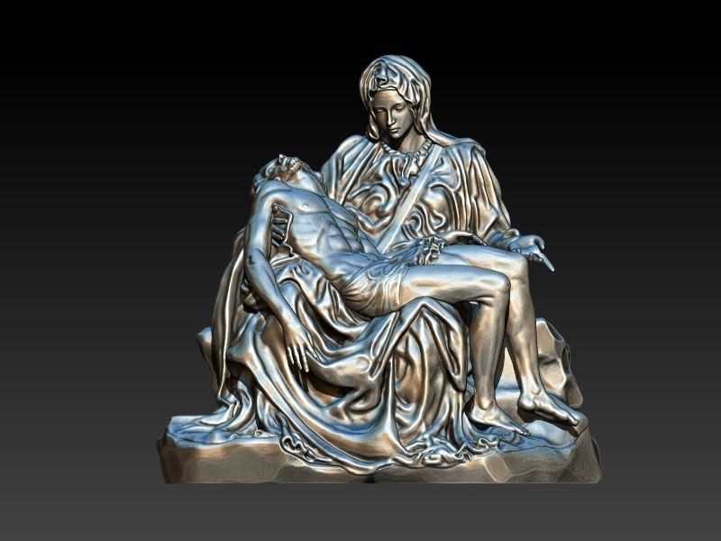 La Pieta Michelangelo Holy Mary and Jesus Christ 3D model | CGTrader