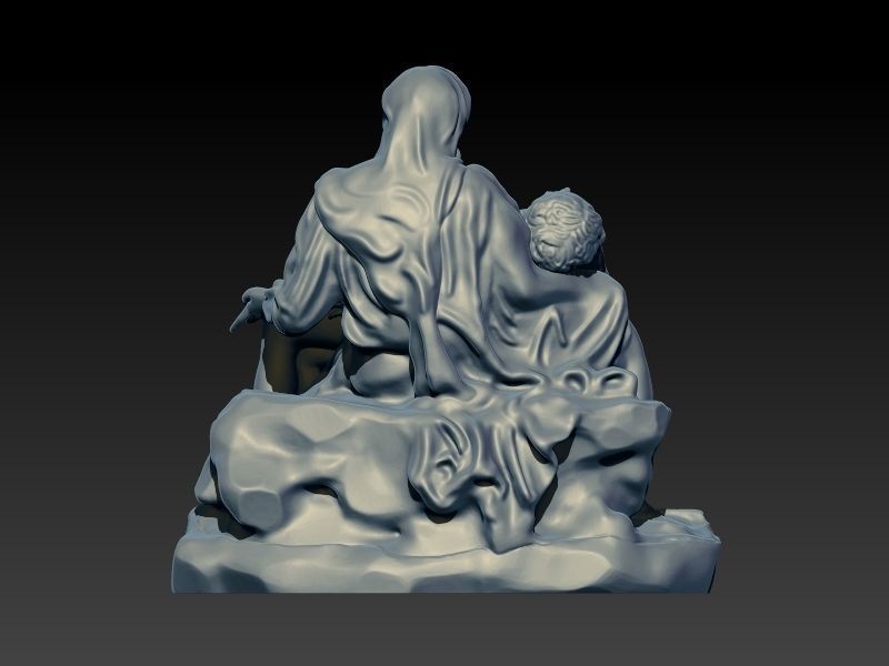 La Pieta Michelangelo Holy Mary and Jesus Christ 3D model | CGTrader