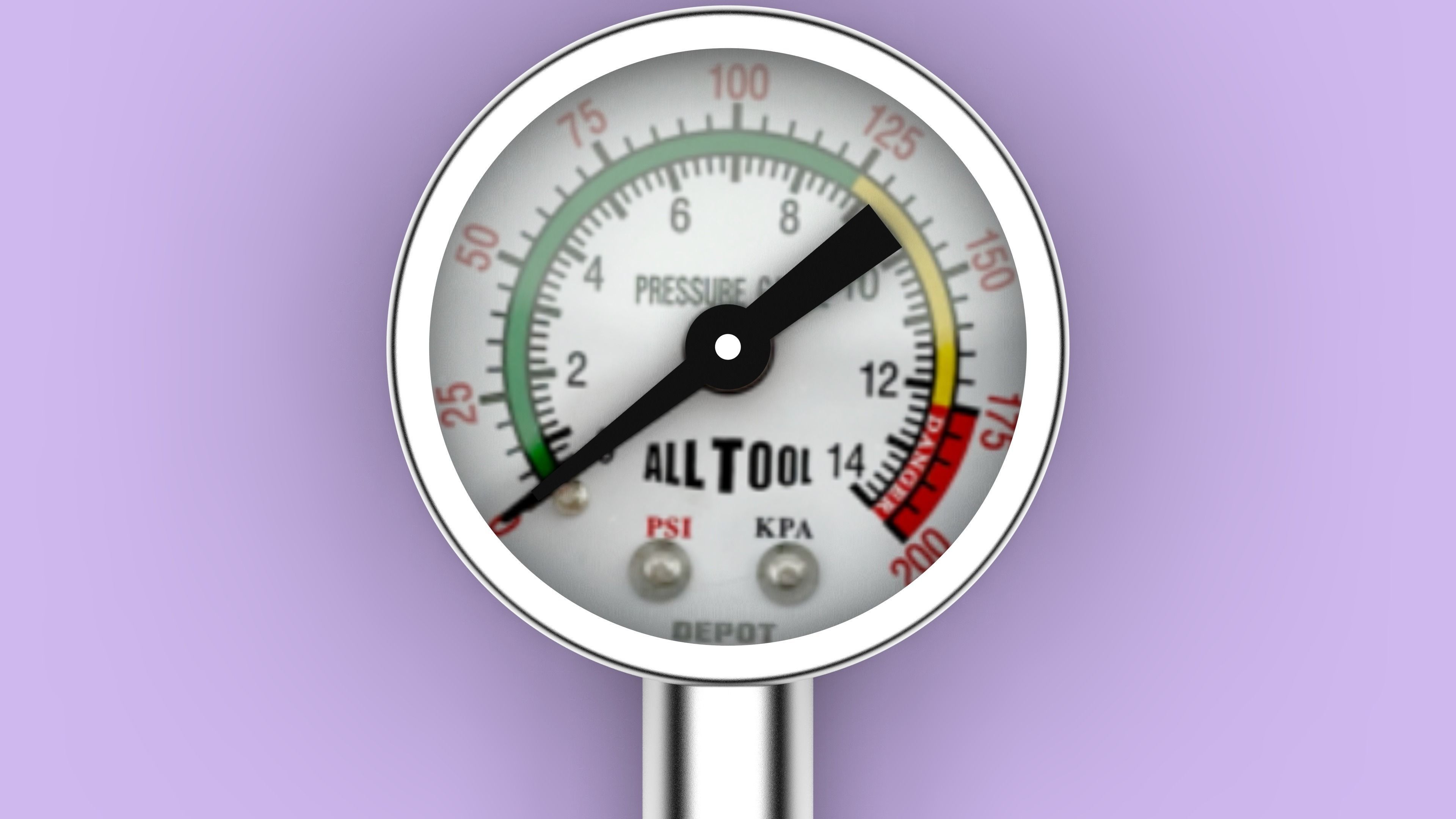 Pressure Gauge 4K 3D model | CGTrader