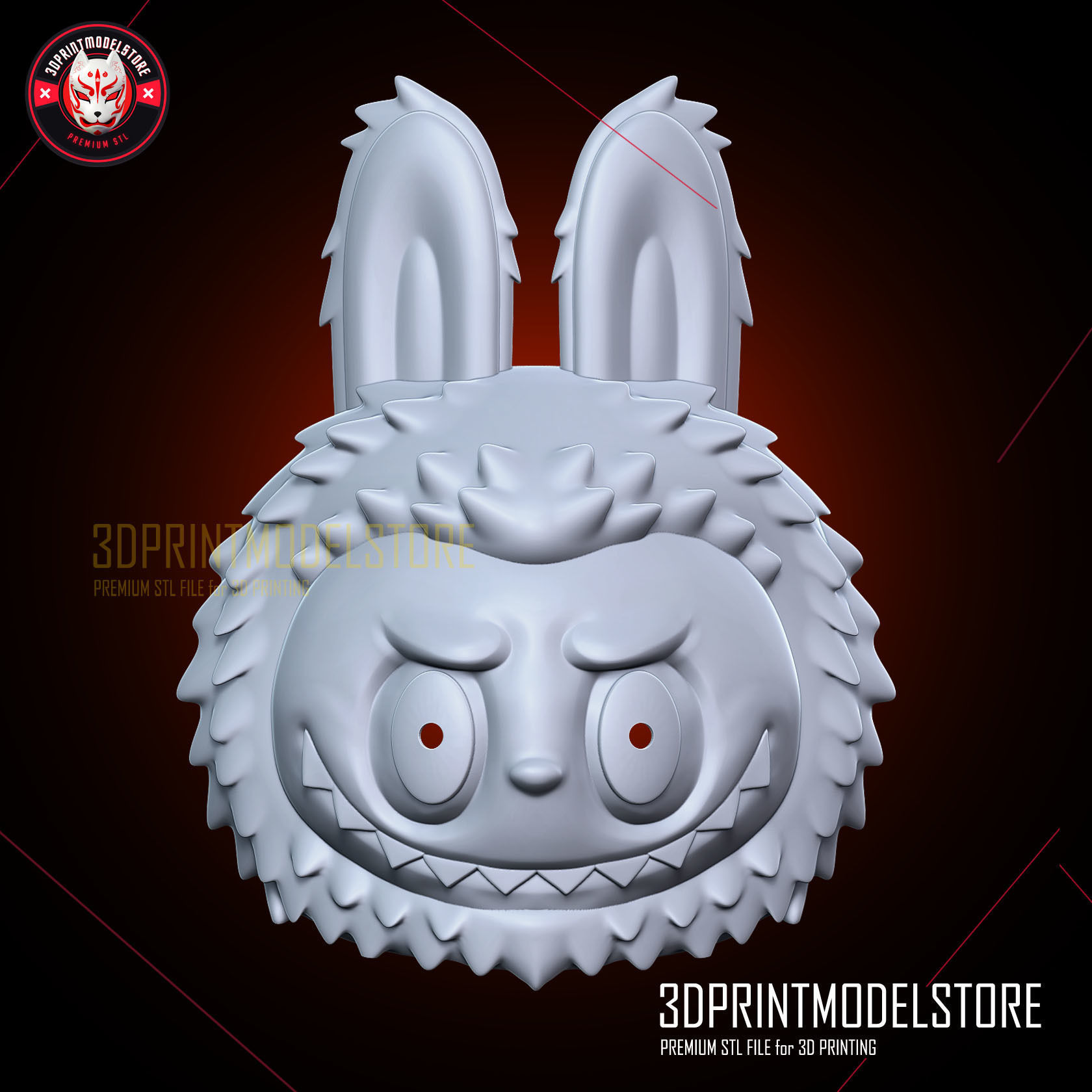 Labubu The Monsters Mask for Your Kid Cosplay 3D model 3D printable ...