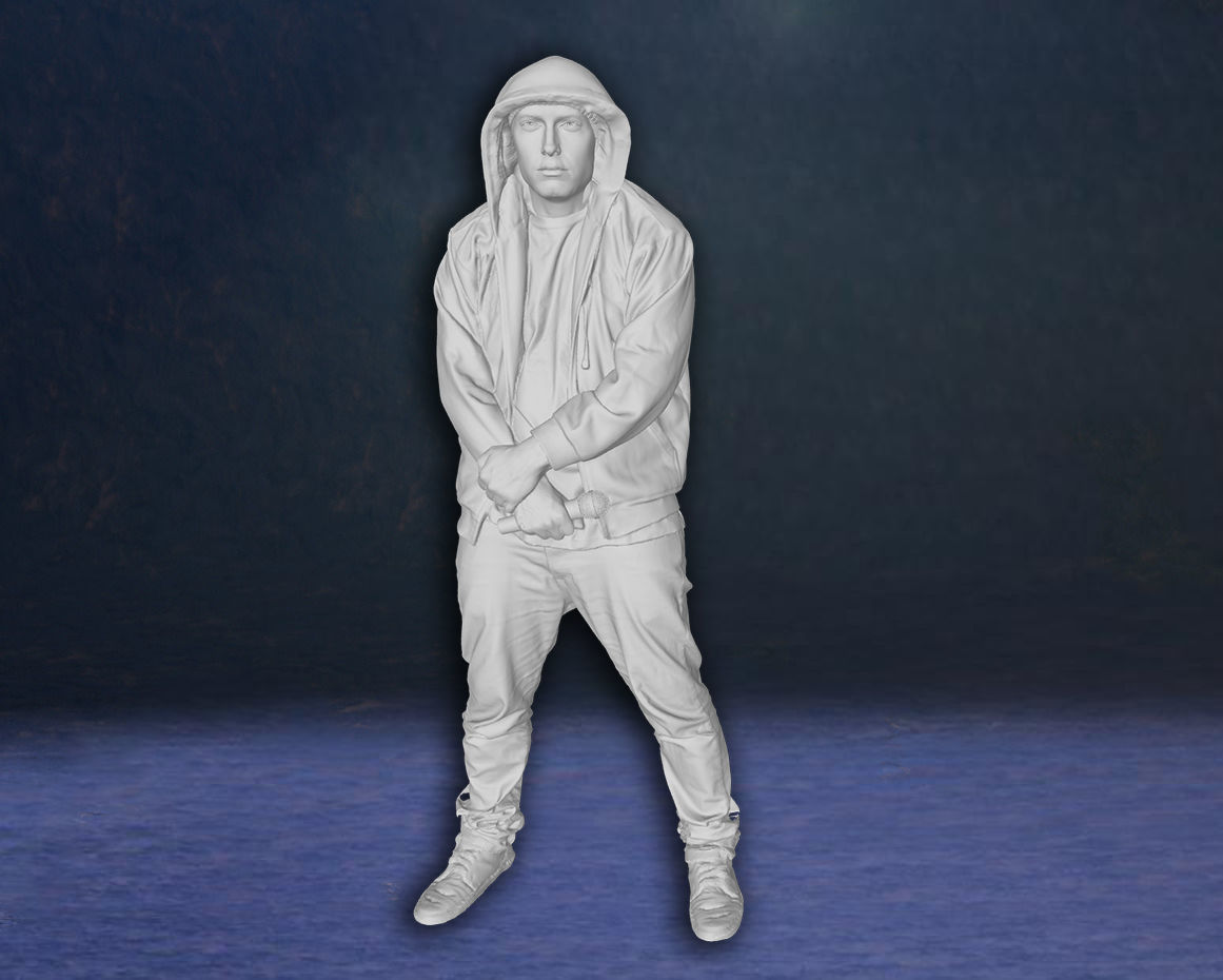 Eminem Legend Star Rap Hiphop Figures Custom 3D print model 3D model 3D ...