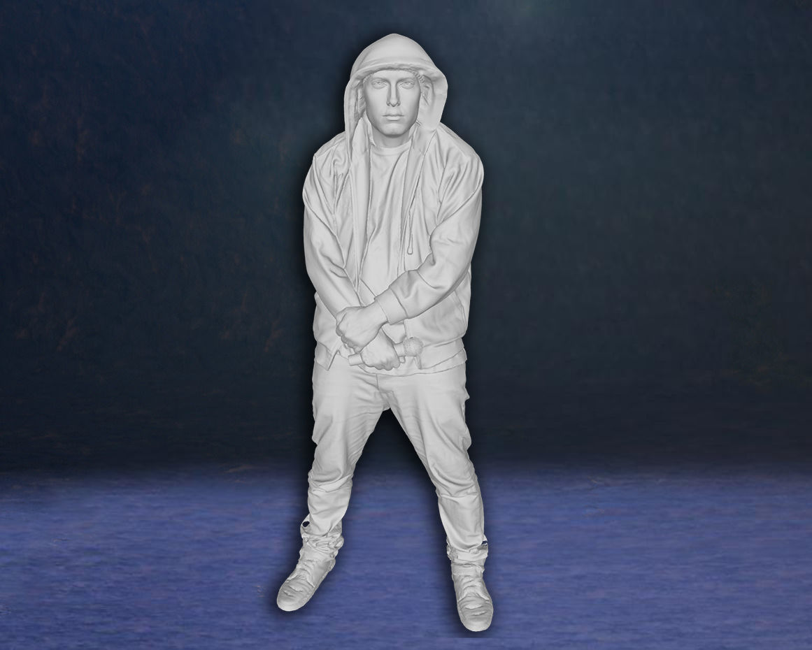 Eminem Legend Star Rap Hiphop Figures Custom 3D print model 3D model 3D ...