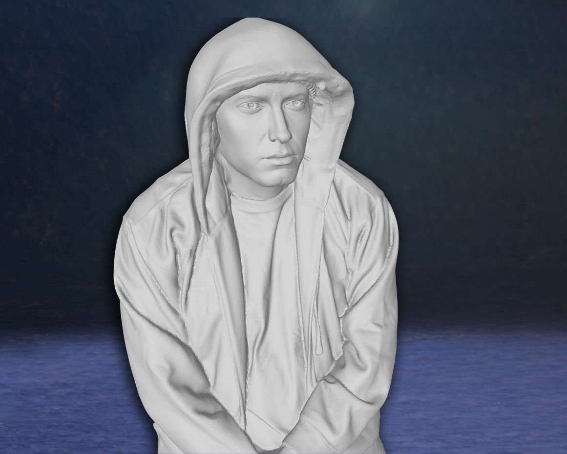 Eminem Legend Star Rap Hiphop Figures Custom 3D print model 3D model 3D ...